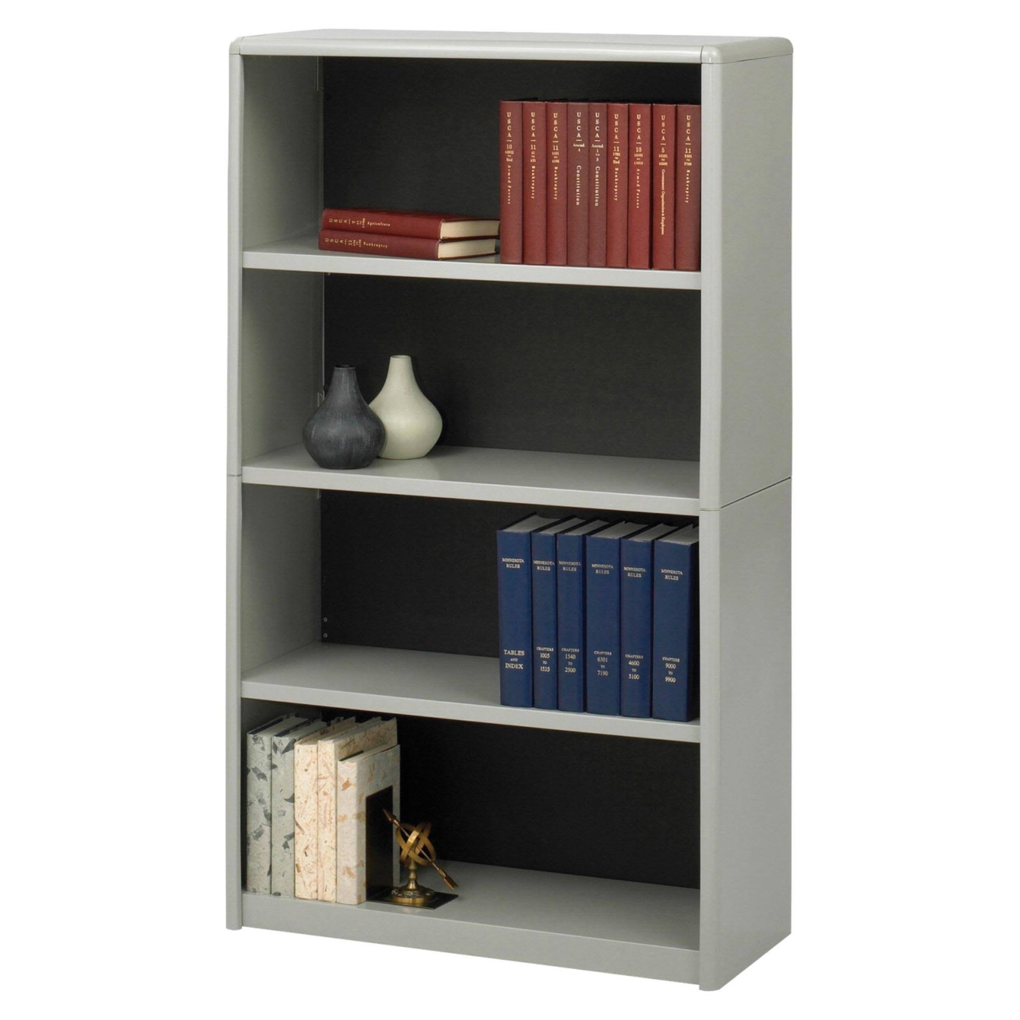 Safco 4-Shelf ValueMate Bookcase - Gray - Tsuridaisuki